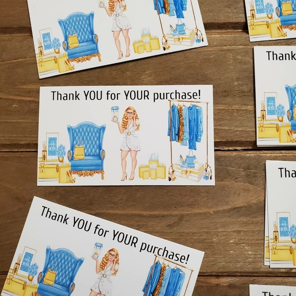 Office | Thank You Cards Business Card Size3x2 Inch Cards | Poshmark